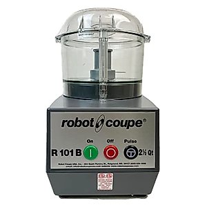 Robot Coupe R101B CLR Combination Food Processor, 2.5 Quart Clear Batch Bowl, Polycarbonate, Clear, 120v