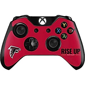 Skinit Decal Gaming Skin Compatible with Xbox One Controller - Officially Licensed NFL Atlanta Falcons Team Motto Design