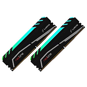 Mushkin Redline Lumina – DDR4 RGB Gaming DRAM – 32GB (2x16GB) UDIMM Memory Kit – 3600MHz (PC4-28800) *CL-16* – 288-pin 1.4V Desktop RAM – XMP Ready – LED Heatsink – (MLA4C360GKKP16GX2)