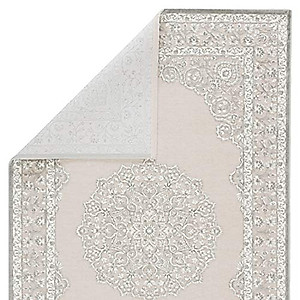 Jaipur Living Malo 5'X7'6" Area Rug, Contemporary Gray, with 1/4" Pile Height, for Indoor Spaces, Living Room, entryway