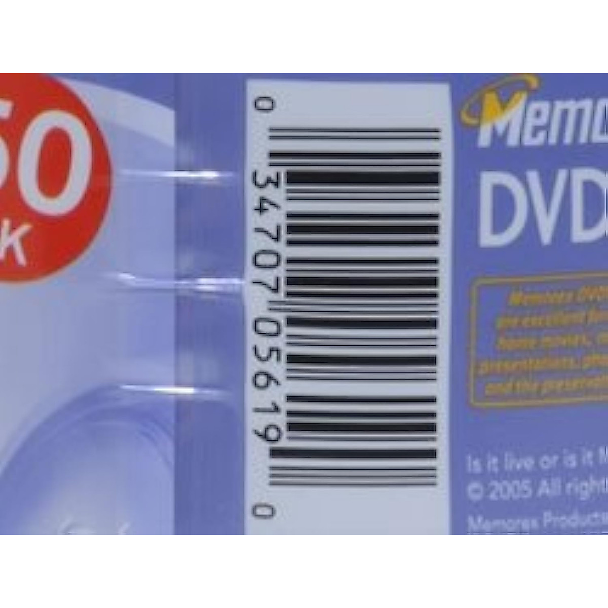 Memorex DVD+R 16x 4.7GB 50 Pack Spindle