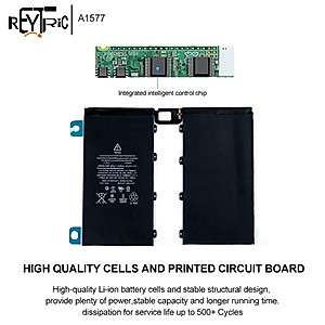 REYTRIC A1577 Battery Replacement 020-00016 Compatible iPad Pro 12.9 A1584 A1652 with Installation Tools 3.77V 10307mAh 38.8Whr