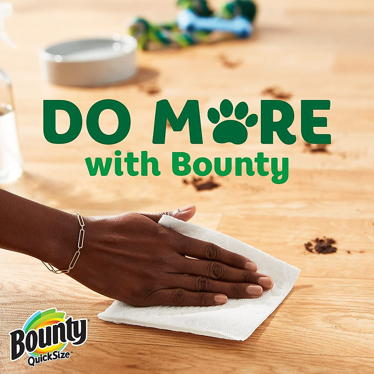 Bounty Quick-Size Paper Towels, White, 12 Family Rolls = 30 Regular Rolls (Packaging May Vary)