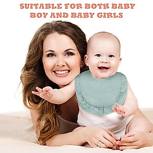 Chitidr 24 Pcs Baby Bibs Unisex Soft Muslin Drool Bibs Adjustable Baby Bandana Bibs Lap Shoulder Absorbent Teething Bibs for Baby Newborn Infants Toddlers Drooling Eating