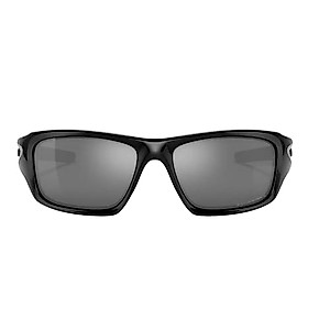 Oakley Men's OO9236 Valve Rectangular Sunglasses, Black/Grey Black Iridium Polarized, 60 mm
