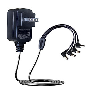 UL DC 4.5V 800mA Adapter with 4 Output Jacks for Christmas Village Displays - Not Compatible with Lemax Village