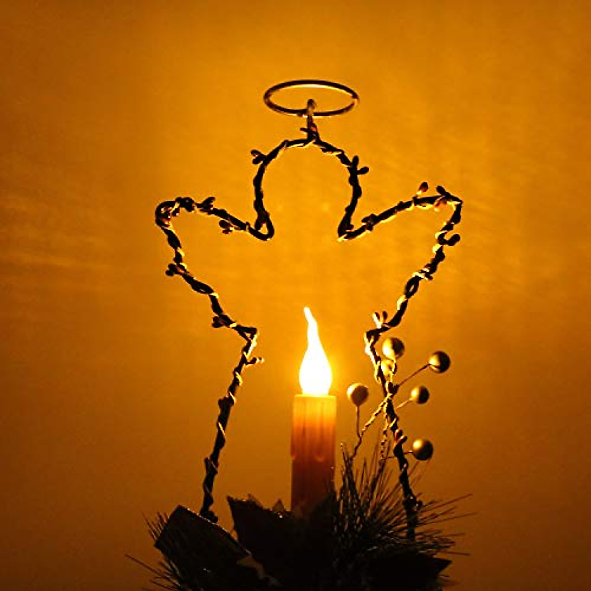 Hanizi 2 Pack Christmas Solar Lights, Outdoor Waterproof Christmas Decoration, Landscape Lighting Path Lights