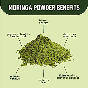 Better Alt Moringa Powder (1lb) | Make Moringa Tea, Smoothies & Recipes from Moringa Oleifera Powder | Resealable Bag | Moringa Leaf Powder Superfood (112 Servings)
