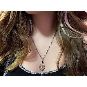 BENBIYO 9 PCS Grunge Necklace Set Goth Cross Saturn Thorns Gothic Angel Heart Wing Chain Choker Necklace for Women Teen Girls