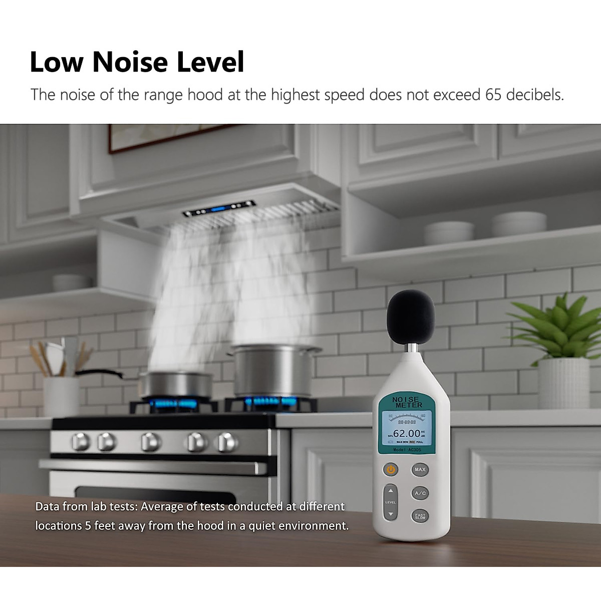 IKTCH 36 inch Built-in/Insert Range Hood 900 CFM, Ducted/Ductless Convertible Duct, Stainless Steel Kitchen Vent Hood with 2 Pcs Adjustable Lights and 3 Pcs Baffle Filters with Handlebar(IKB02-36'')