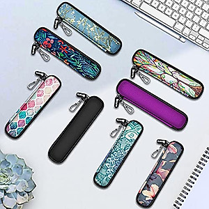 Fintie Pen Holder Case for Apple Pencil Pro, Apple Pencil (USB-C / 1st / 2nd Generation), Soft Neoprene Zipper Carrying Bag Sleeve Pouch for Samsung Stylus, Surface Pen, Moroccan Love