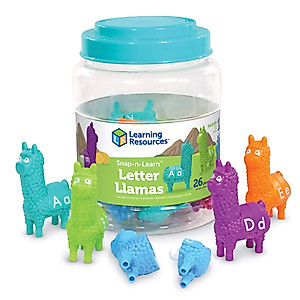 Learning Resources Snap-n-Learn Llamas - 26 Pieces, Ages 18 months Toddler Learning Toys, Alphabet Learning Toys for Toddlers, Preschool Learning Toys, ABC for Kids