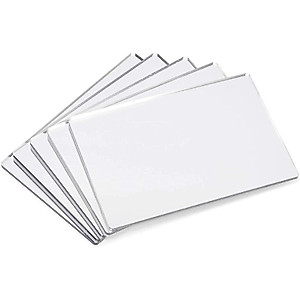 Bright Creations Acrylic Mirror Sheets, Shatter Resistant (3mm, 6 x 4 in, 5 Pack)