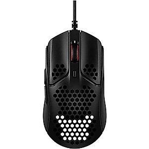 HyperX Pulsefire Haste Gaming Mouse 59g Hex Honeycomb Shell Customizable RGB Hyperflex USB Cable 16000 DPI 6 Programmable Buttons for PC PS5 PS4 Xbox Series X|S Xbox One (Renewed)