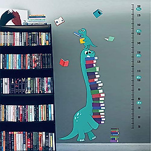 ufengke Dinosaurs Height Charts Wall Stickers Books Growth Wall Decals Art Decor for Kids Bedroom Baby Nursery