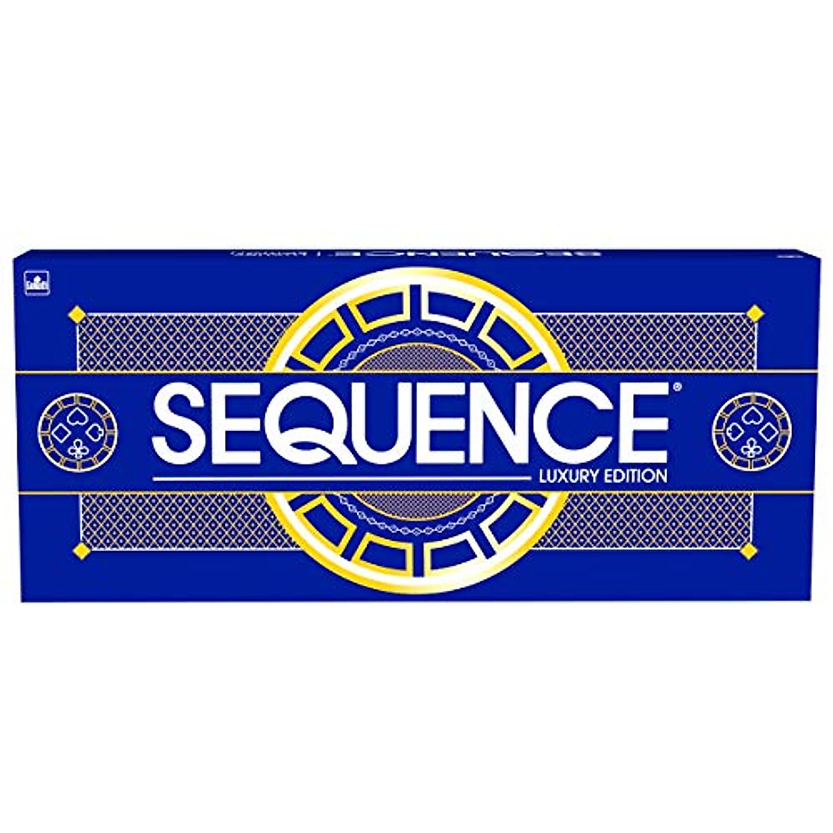 Sequence Luxury Edition - Stunning Set with Deluxe, Cushioned, Roll-Flat Game Mat - Amazon Exclusive by Goliath , Blue, 2-12 players