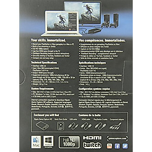 Elgato Game Capture HD - Xbox and PlayStation High Definition Game Recorder for Mac and PC, Full HD 1080p