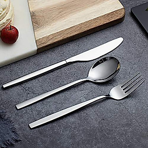 Berglander Flatware Set 40 Pieces, Stainless Steel Flatware Set, Silverware Set Service For 8