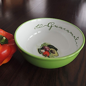 Abbey Gift 57902 Gift Guacamole Bowl, 6"/3", Multicolor