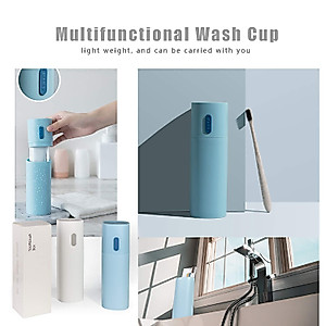 2 Pack Travel Toothbrush Case- Portable Breathable Toothbrush Holder -Plastic Toothbrush Storage Container Organizer- Multifunctional Wash Cup- For Travel Home&Camping&Business&School-MOFIT