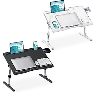 HETTHI Laptop Bed Tray Desk Laptop Desk for Bed Laptop Table for Bed Tray Tables Laptop Table Bed Table Lap Desk for Laptop Low Table for Sitting on The Floor