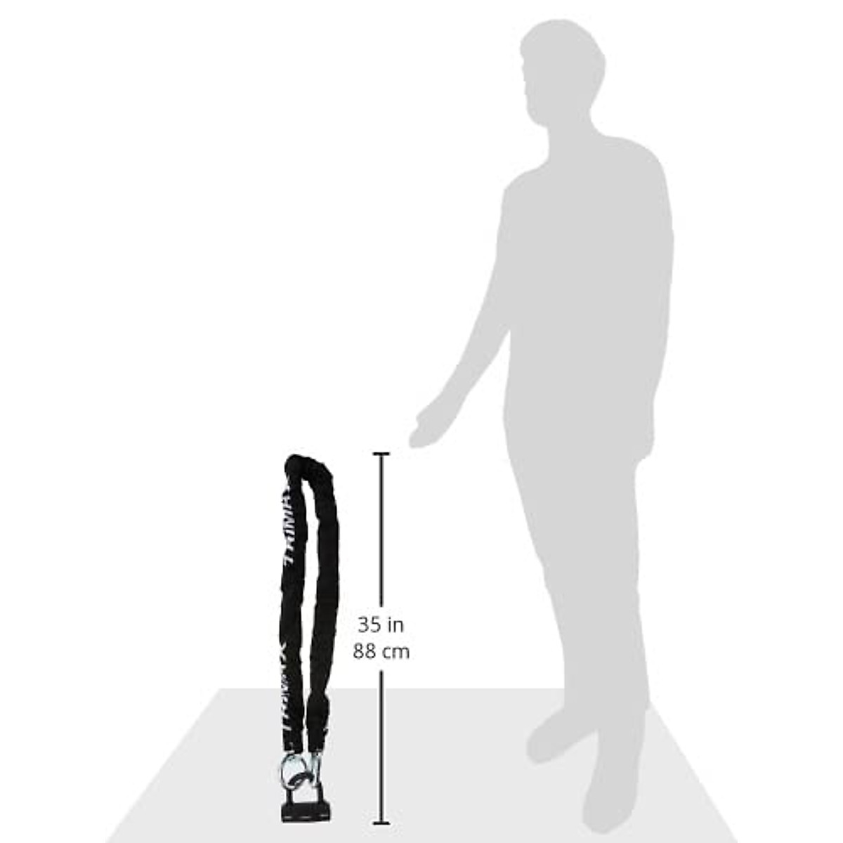 Trimax THEX5060 Combo Set - THEX Super Chain 5' x 11mm + MAX60 Disc U-Lock