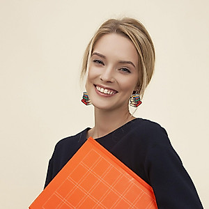 HILOLOA Teacher Earrings Book Lover Gift Double Sided Wooden Earrings for Women Back to School Gifts for Students Cute Teacher Appreciation Gifts Dangling Earring-book