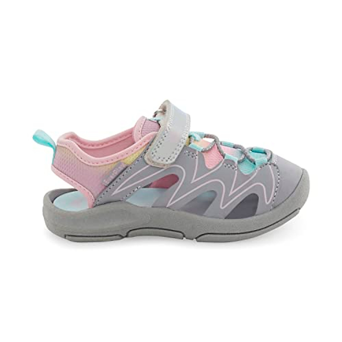 OshKosh B'Gosh Girls Martin Sandal, Iridecent, 7 Toddler