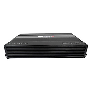 MB Quart FA1-900.5 5 Channel Car Audio Amplifier (Black) - Class SQ Amp, 900-Watt, Variable Electronic Crossover, LED System Protection, Heavy Duty Connections, Bass Remote Included