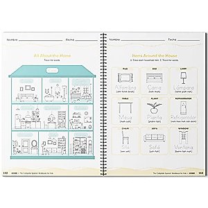 The Spanish Workbook for Kids: A Fun and Easy Beginner's Guide to Learning Spanish for Kids Grades K-5: Learn the Alphabet, Numbers, Colors, Shapes, Senses, Seasons and Other Essential Concepts
