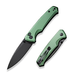 CIVIVI Pocket Folding Knife with Button Lock and Thumb Stud Opener, 2.97" Nitro-V Blade Aluminum Handle, Altus Utility Small Knife for Men Women EDC C20076-5