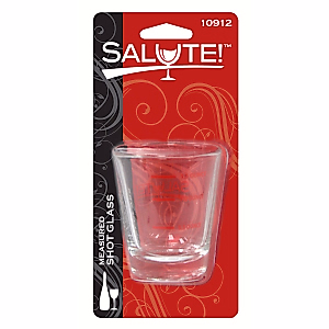 Salute! Measured Round 1.5 oz Clear Shot Glass, Single