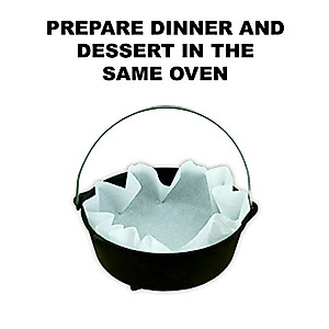 CampLiner Parchment Dutch Oven Liners, 20” Disposable Paper Liners (20 Pack), New 50% Thicker Material