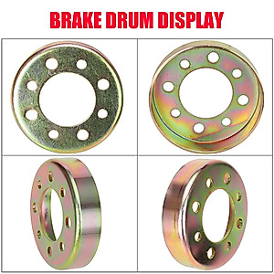 GREHUA 4" Go Kart Rear Drum Brake Band & Steel Sprocket Hub w/Cable Pin Kit 1" Bore 1/4" Keyway for Manco 1492 Azusa 2562 Predator 212cc 196cc 6.5hp Dune Buggies Drift Trike Heavy Duty Cart Parts