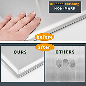 BESy 12 Inch Rain Shower Head, 12" Square Rainfall & High Pressure Stainless Steel Bath Showerhead, 20 Inches Straight Extended Shower Arm With Flange, Rain Shower Head Extension Arm Brushed NIckel