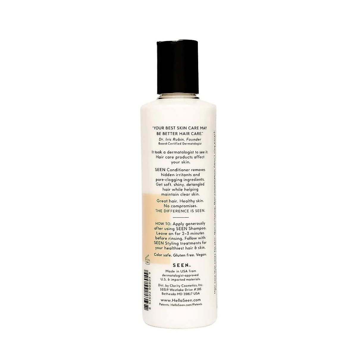 SEEN Conditioner - Scented - Non-Comedogenic & Sulfate-Free Hair Conditioner- Dermatologist-Developed -Safe for Sensitive & Acne Prone Skin