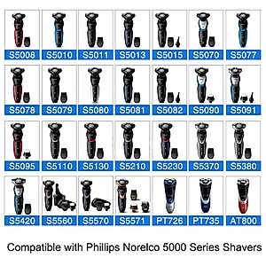 SH50 / 52 Replacement Heads for Philips Electric Shaver Series 5000 (6)