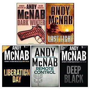 Andy McNab 5 Books Collection Set(Liberation Day, Dark Winter, Remote Control, Last Light, Deep Black)