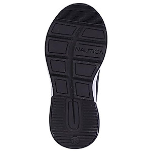 Nautica Kids Boys-Girls Sneaker Comfortable Running Shoes-Forge Pond 2-Black Matte Size-13