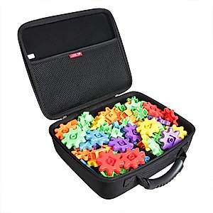 Hermitshell Travel Case for Learning Resources 100 Piece Deluxe Building Set (Black)