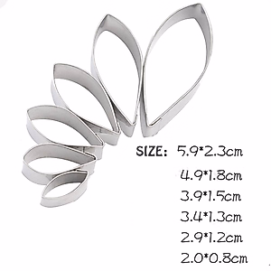 KALAIEN Dahlia Sugar Flower Veining Molds Fondant Cutters Gumpaste Cake Craft Tools(14PCS)