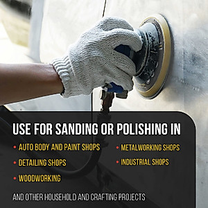 Dura-Gold Pro Series 6" Hook & Loop DA Backing Plate Pad - Low Profile Edge, Medium Density, Dual-Action Random Orbital Sanding Pad, 5/16" - 24 Threads - For Sander Polisher Auto Woodworking Sandpaper