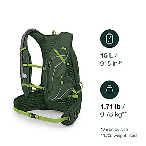 Osprey Duro 15 Men's Running Hydration Vest with Hydraulics Reservoir, Charcoal Grey, Large/X-Large