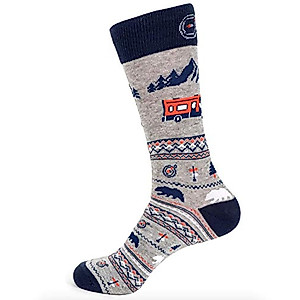 Urban-Peacock Men's Novelty Socks - Multiple Patterns! (RV Camping Road Trip, 1 Pair)