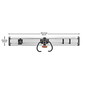Gladiator GarageWorks GAKT48BKGY Pack GearTrack Bike Garage Wall Storage Kit