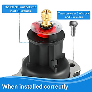 GP76851 Mixer Cap and GP500520 Pressure Balancing Unit Kit, Compatible with Kohler GP77759, GP876851 Part, Shower Valve Cartridge Replacement Repair Kit for Rite Temp and 1/2" Shower Valve