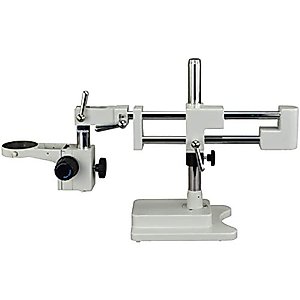 PARCO PA-5 Double-Arm Heavy Duty Boom Stand for Stereo Microscopes | Long & Flexible Working Distance | Cover Large & Wide, Horizontal & Vertical Areas | Solid Foundation (Color: White)