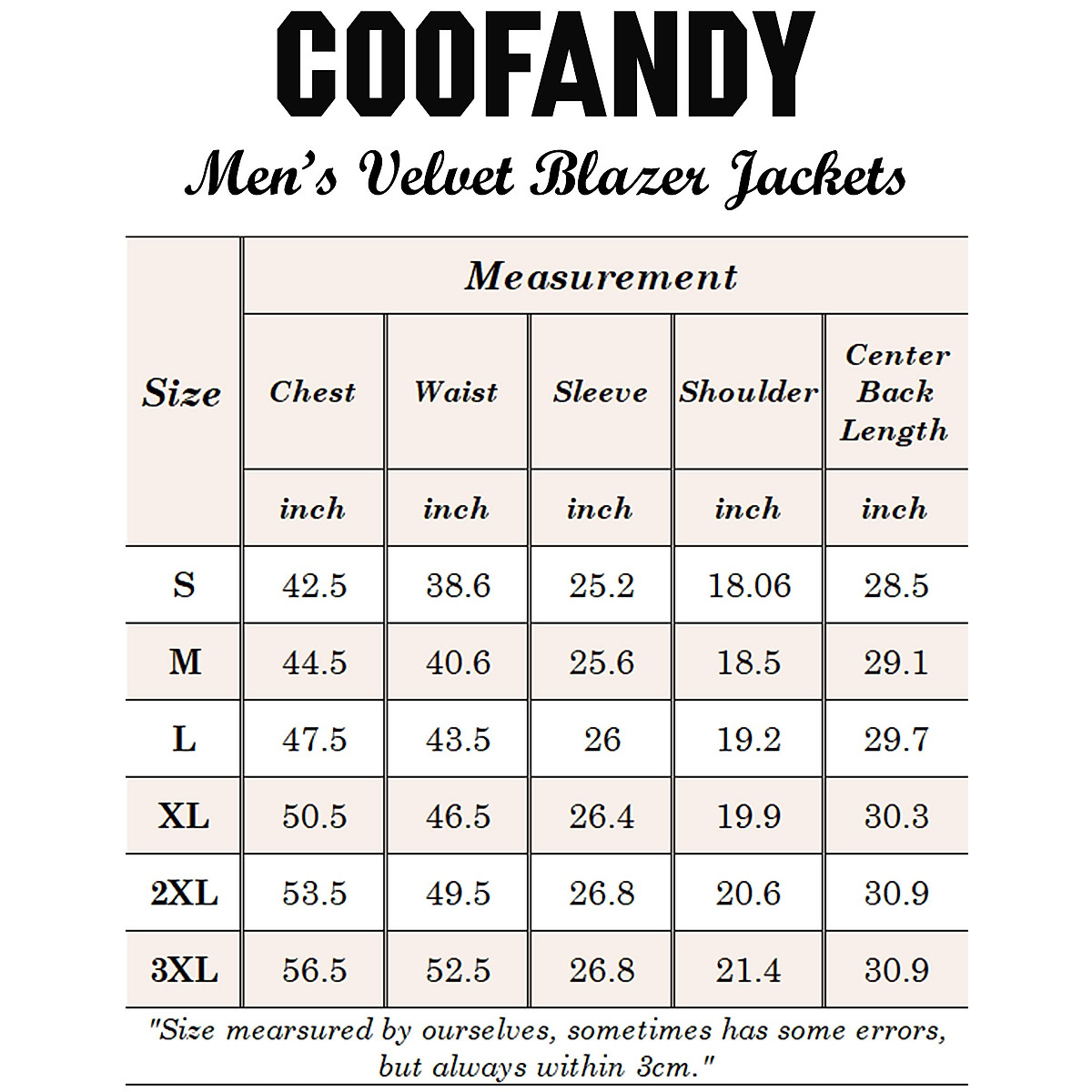 COOFANDY Mens Velvet Blazer Black Tuxedo Jackets Notched Lapel Single Button Prom Jackets (Black L)