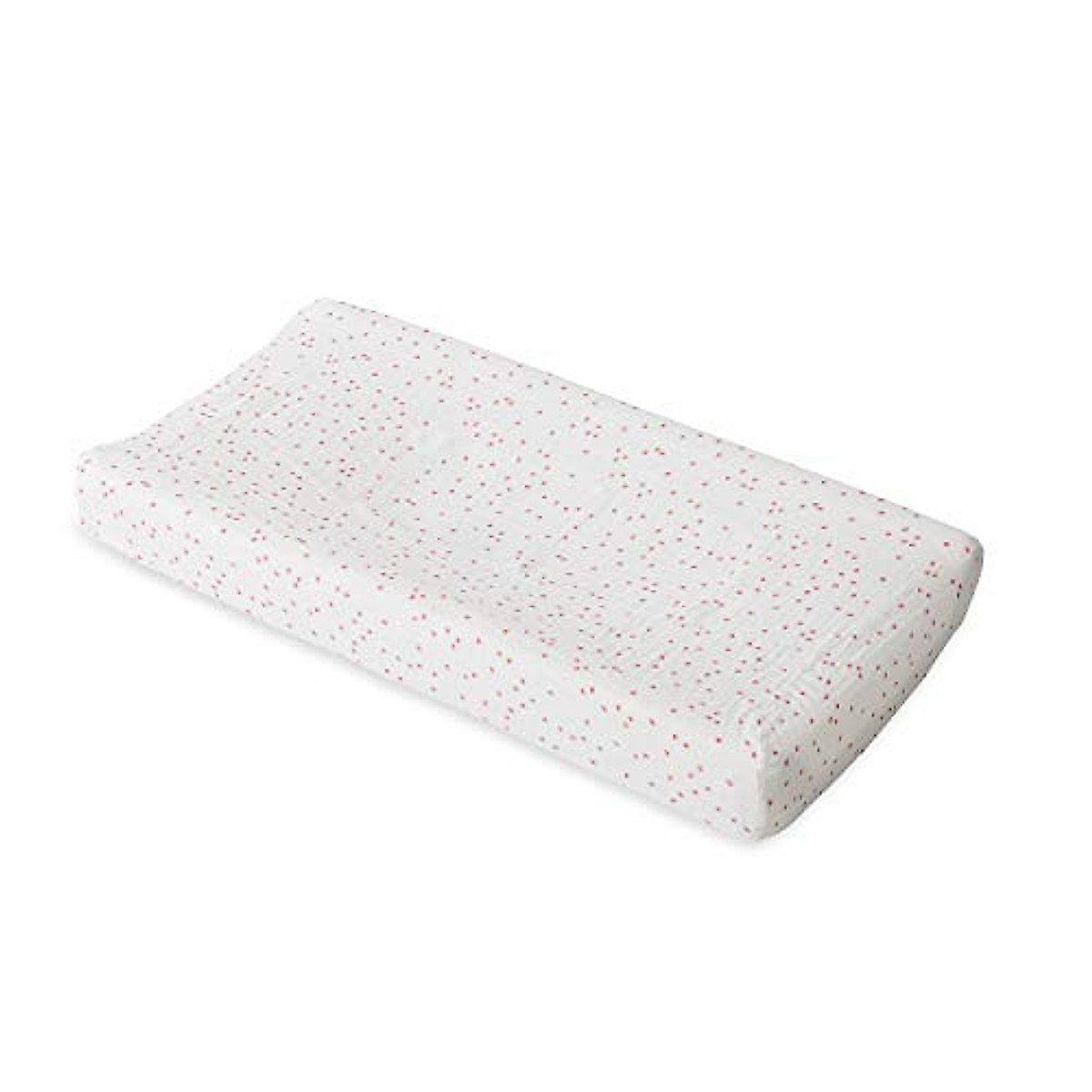 Red Rovr Kid Muslin Changing Pad Cover 16"x32" - 100% Cotton Machine Washable Standard Size - Stitched Holes for Safety Straps Lightweight & Breathable Unisex
