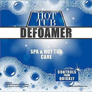 Spa & Hot Tub Defoamer - Gallon - Quickly Removes Foam Without The Use of Harsh Chemicals, Eco-Friendly Safe Silicone Emulsion Formula - Concentrate